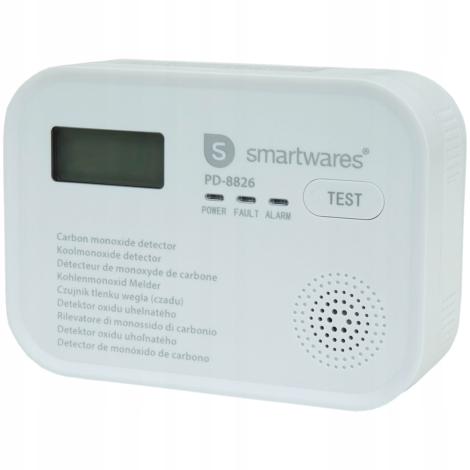 Detector de monoxid de carbon, Smartwares, Alb - eMAG.ro