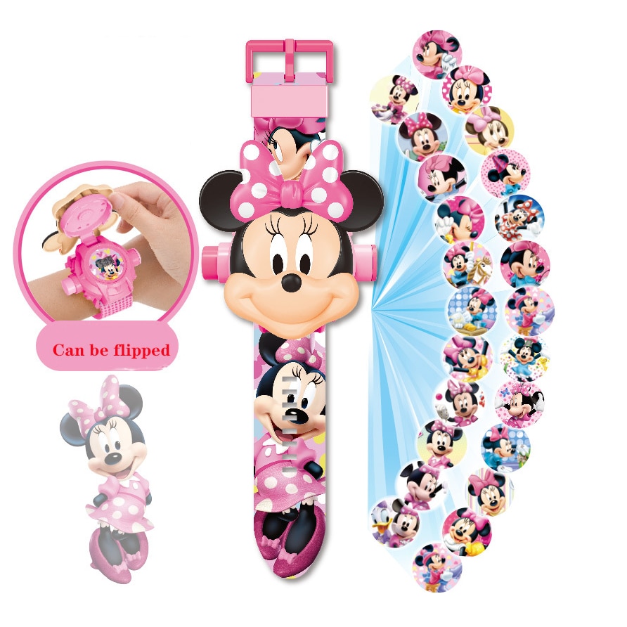Ceas pentru copii Disney cu proiector, Minnie Mouse - eMAG.ro