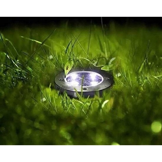 Lampa solara de gradina, Solar, Otel, Negru/Argintiu - eMAG.ro