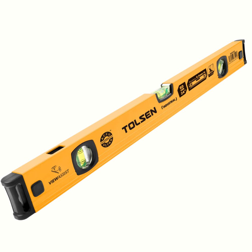 Nivela cu asistenta de vizualizare,3 fiole 120cm, Industrial, Tolsen ...