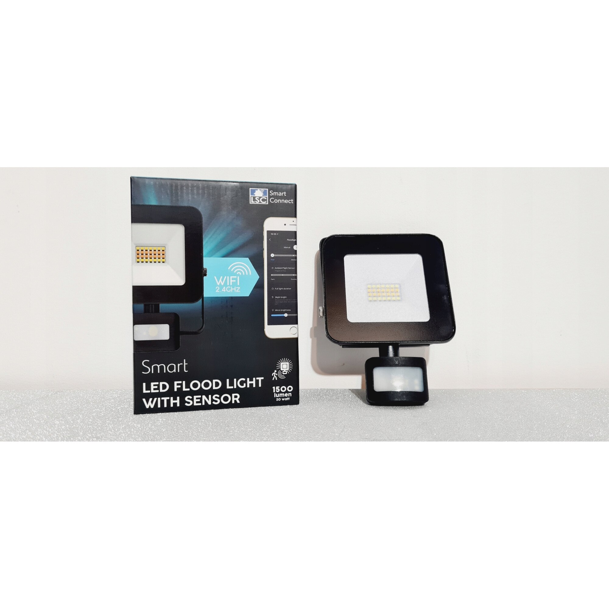 Proiector LED, LSC Smart Connect, 1500 lumeni, WIFI, Negru - eMAG.ro