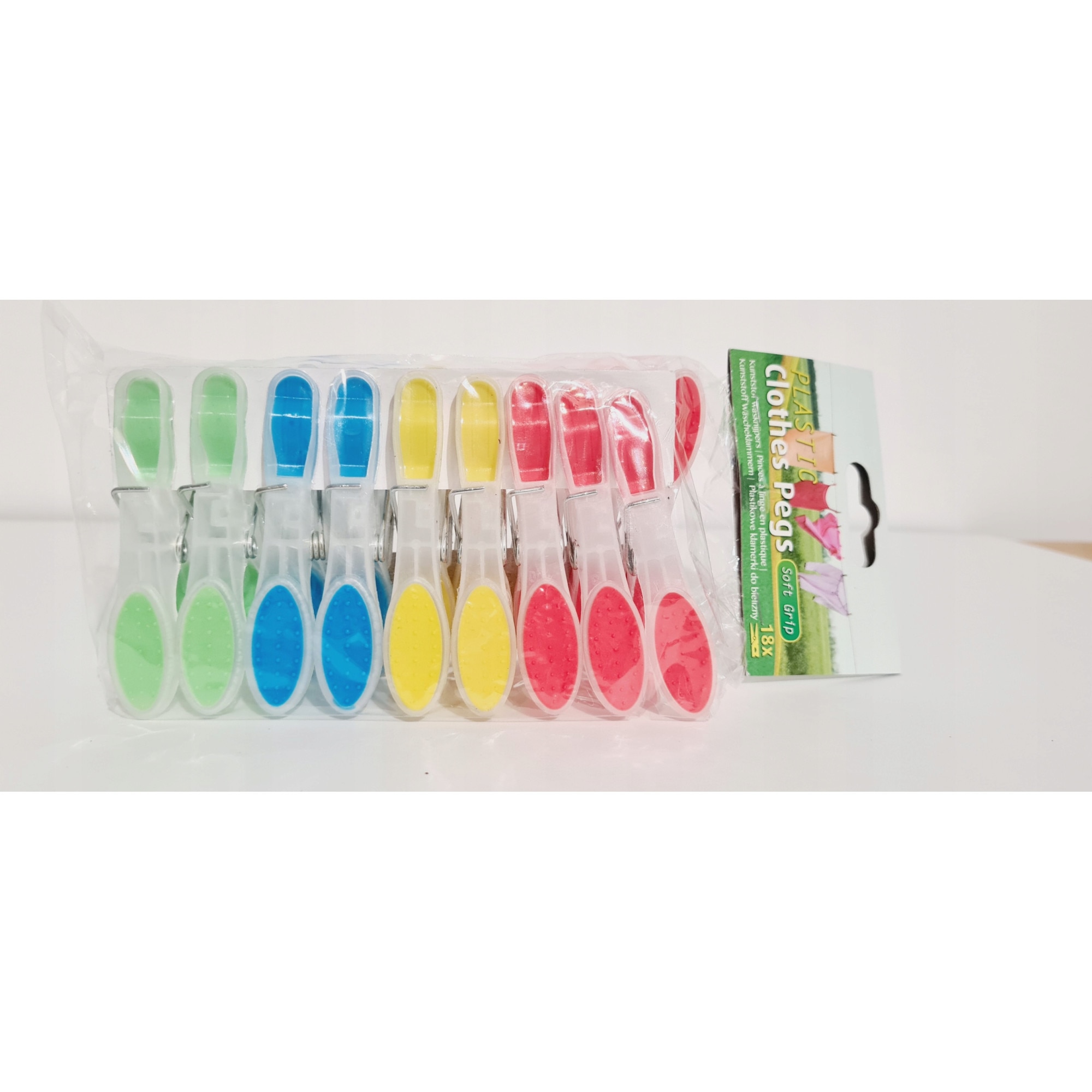 Set 18 carlige rufe, Plastic, Multicolor - eMAG.ro
