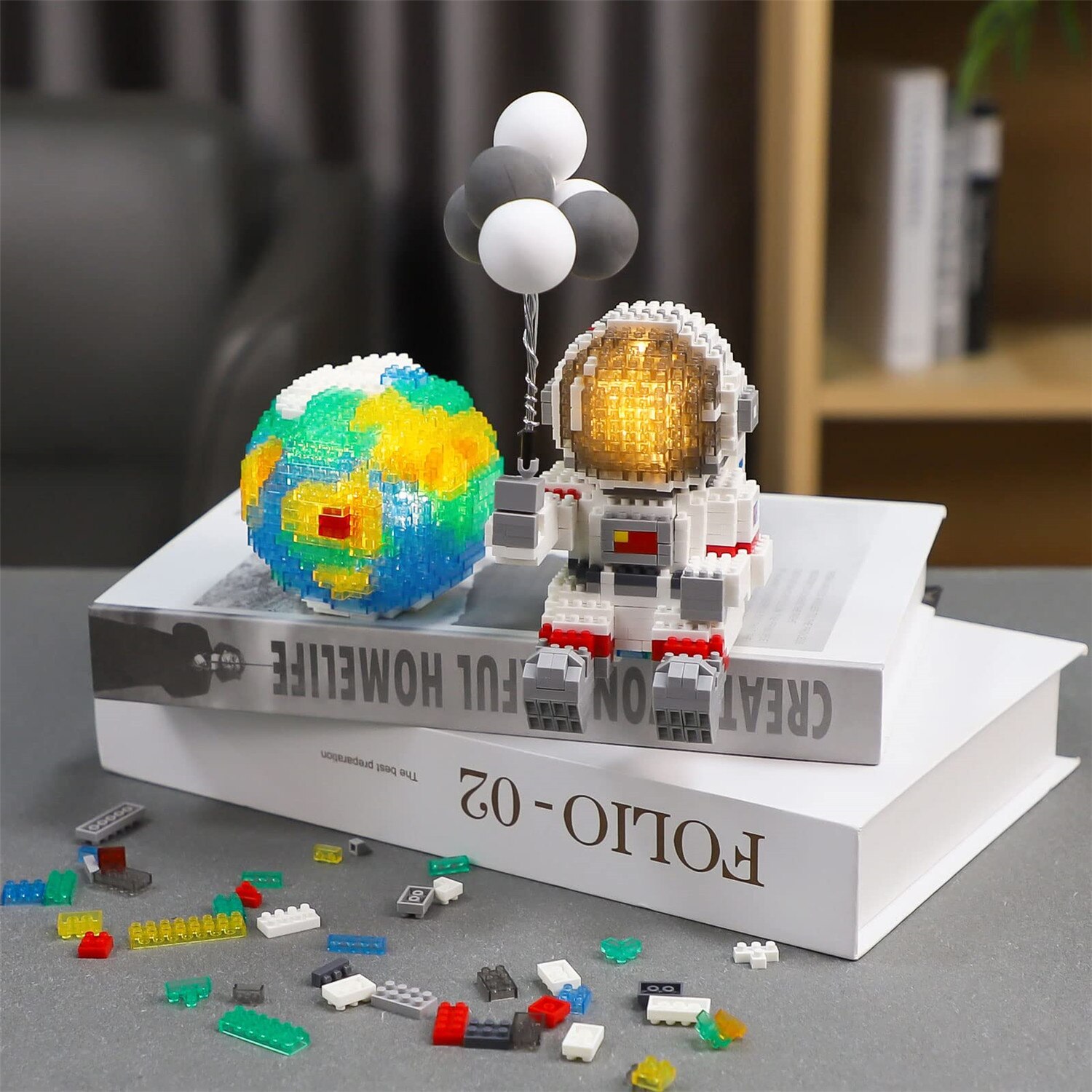 Blocuri de constructie tip Lego, MorFansi, cu model balon mic, Efect ...