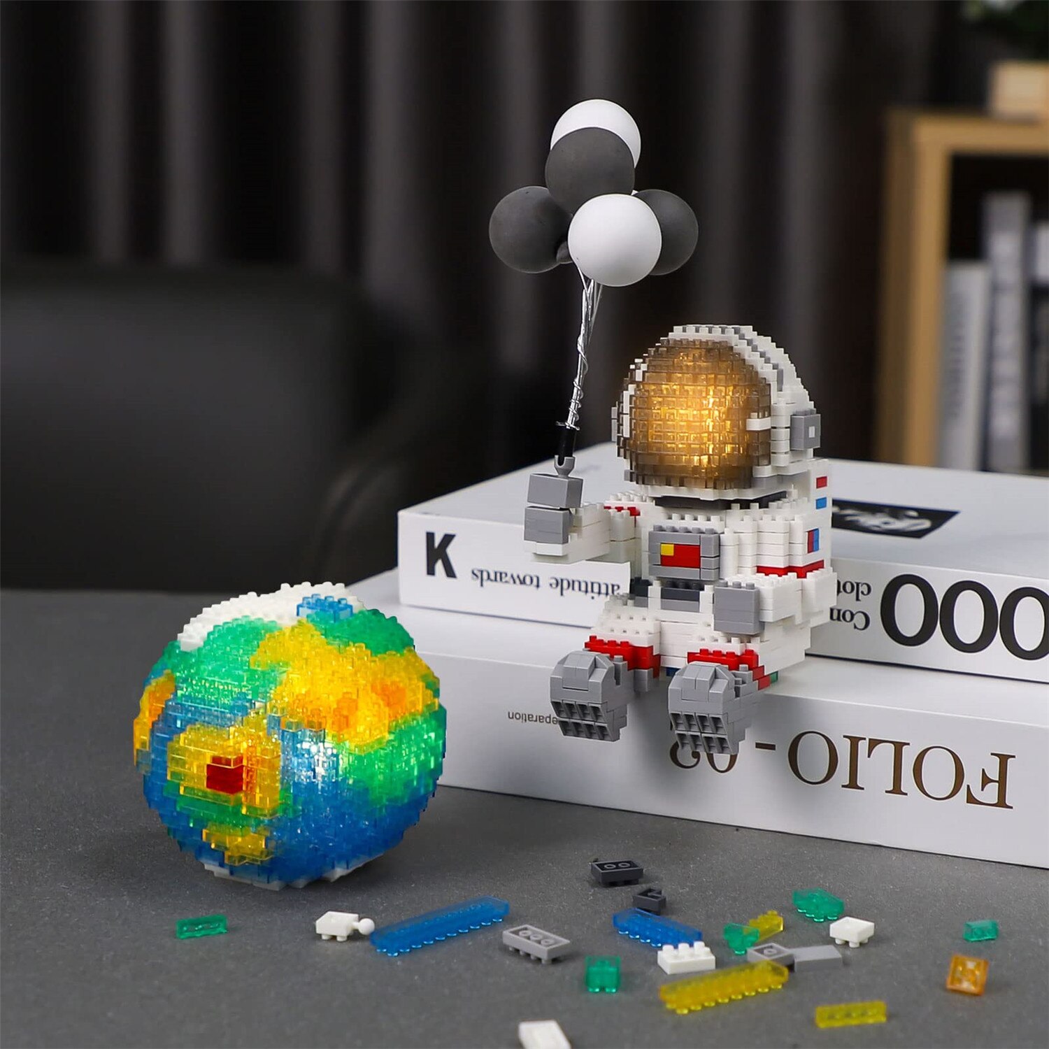Конструктори Lego, MorFansi, с малък модел балон, LED ефект, 1368 части ...