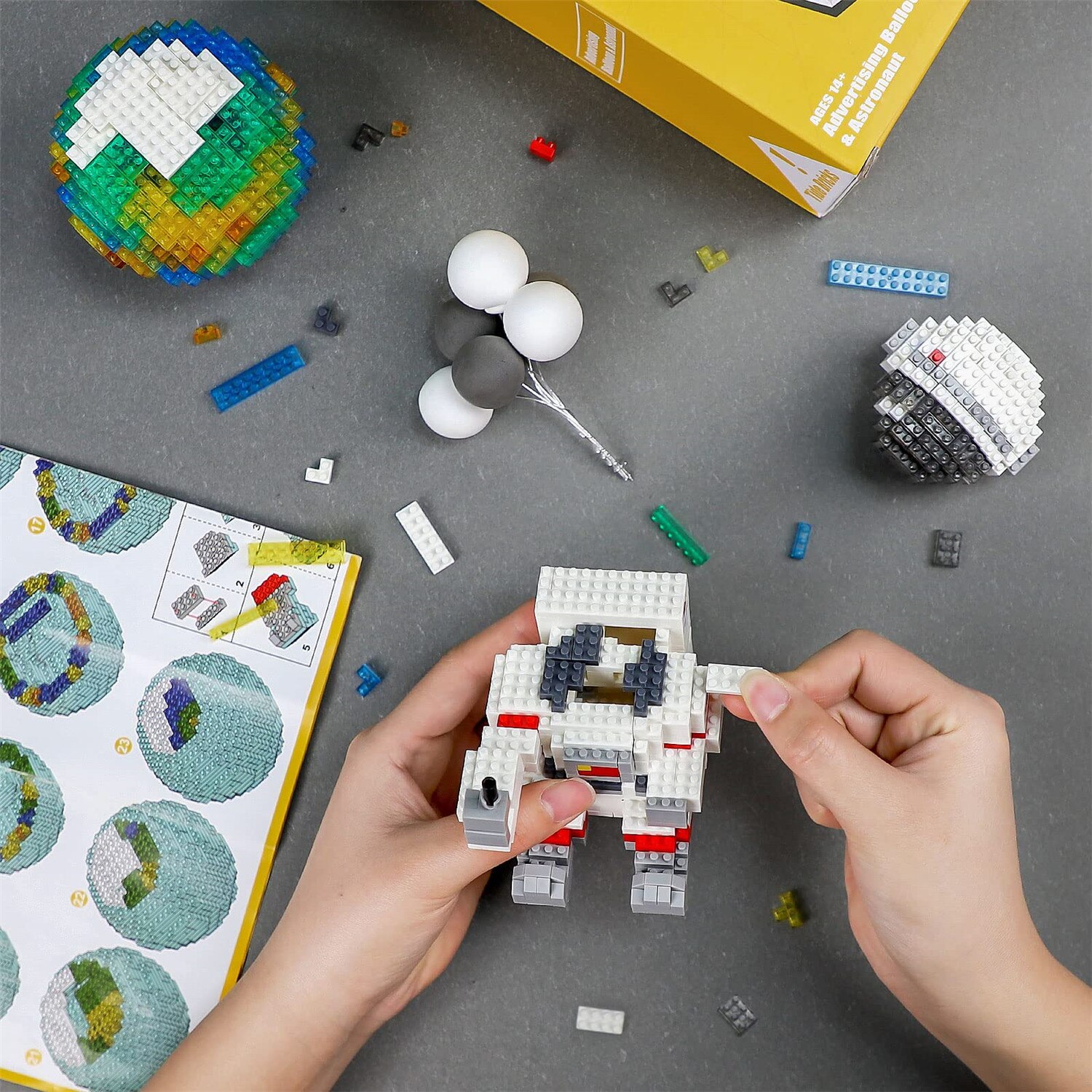 Конструктори Lego, MorFansi, с малък модел балон, LED ефект, 1368 части ...