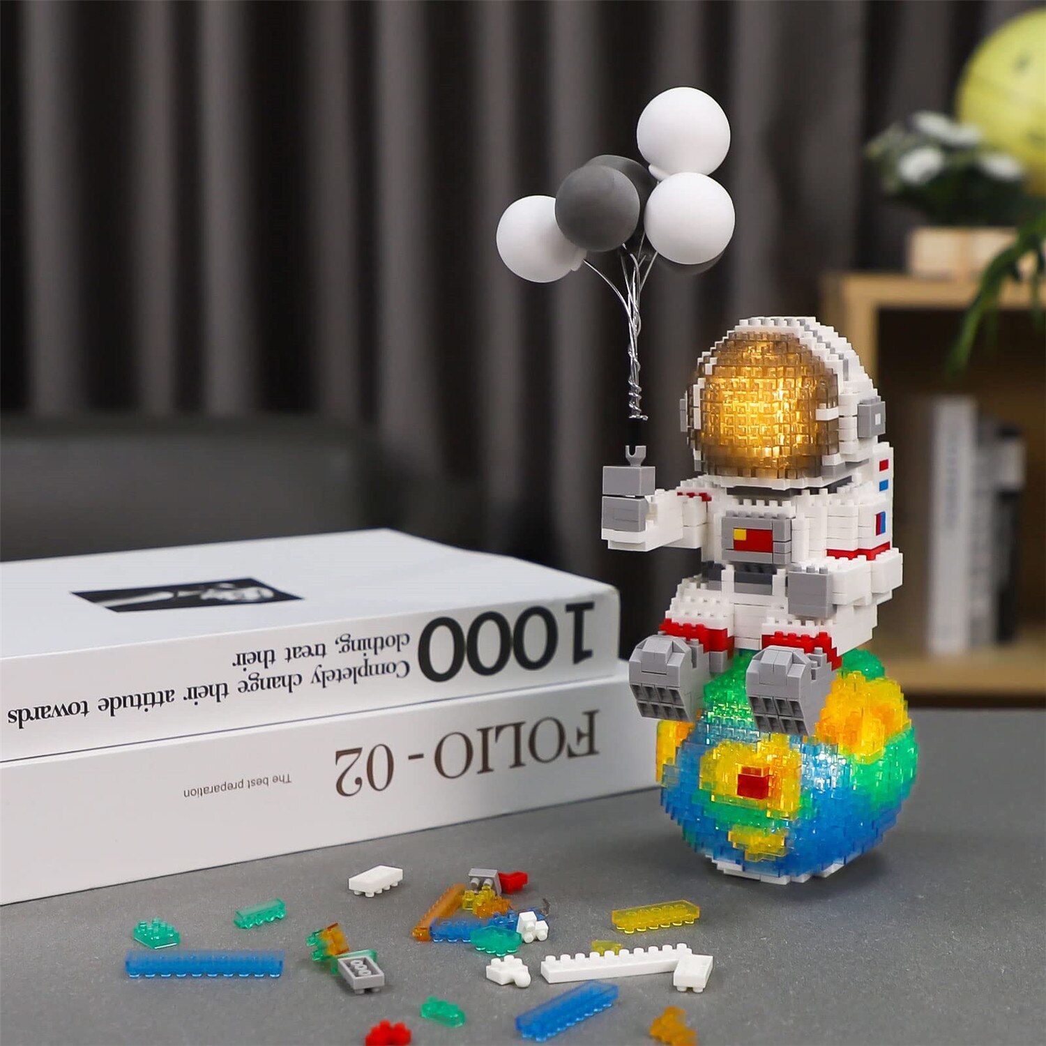 Конструктори Lego, MorFansi, с малък модел балон, LED ефект, 1368 части ...