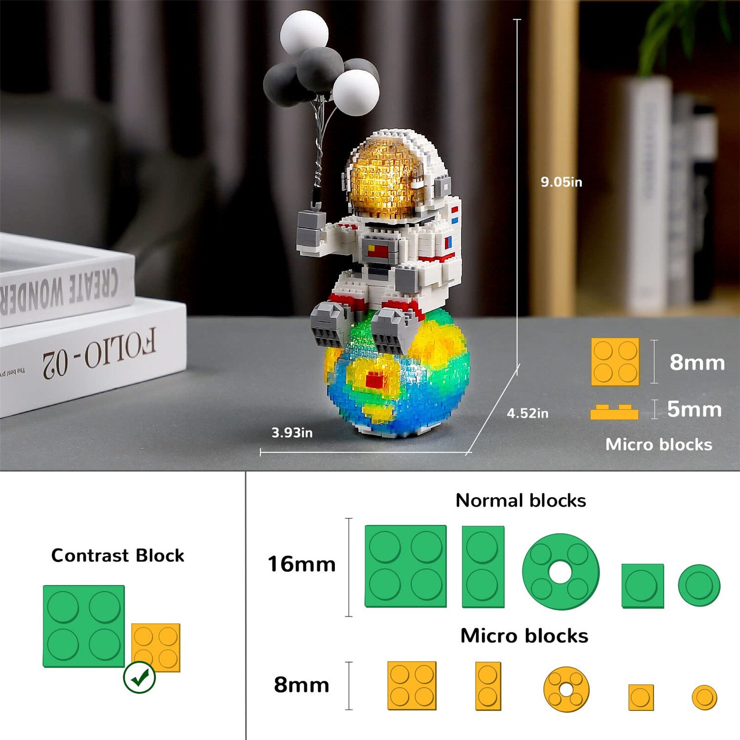 Конструктори Lego, MorFansi, с малък модел балон, LED ефект, 1368 части ...