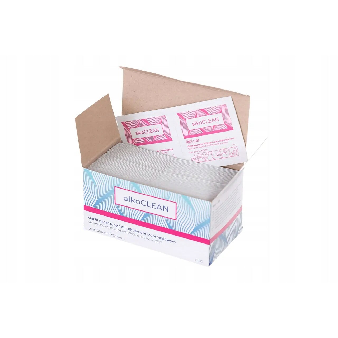 Set 100 de servetele dezinfectante, Alkoclean, Multicolor - eMAG.ro