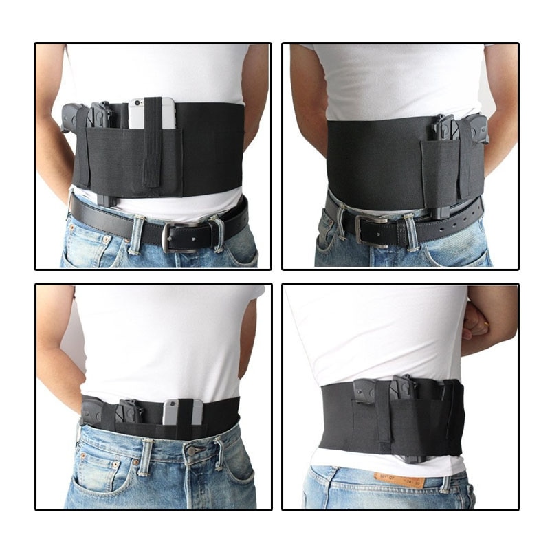 Holster pentru Pistol tip Corset, Elastic, Brau Tactic Ascuns, Airsoft ...