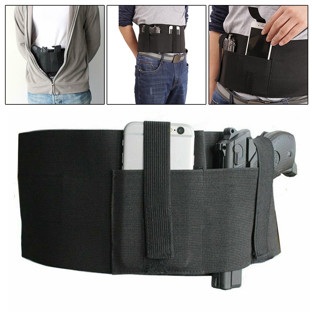 Holster pentru Pistol tip Corset, Elastic, Brau Tactic Ascuns, Airsoft ...