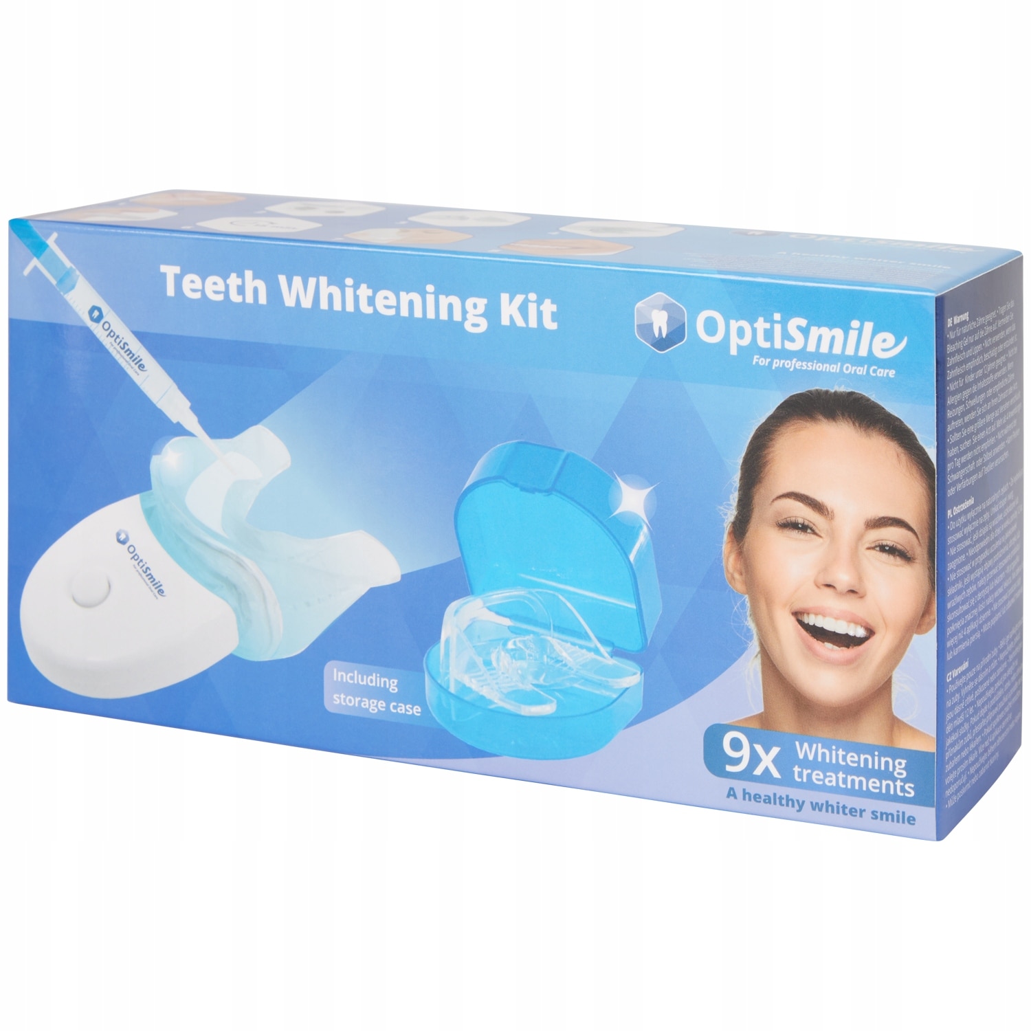 Комплект за избелване на зъби, Opti Smile, 9 процедури, 3 х 3 мл - eMAG.bg