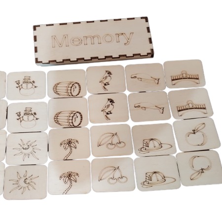 Memory- Joc De Memorie Si Atentie, lemn natur - eMAG.ro