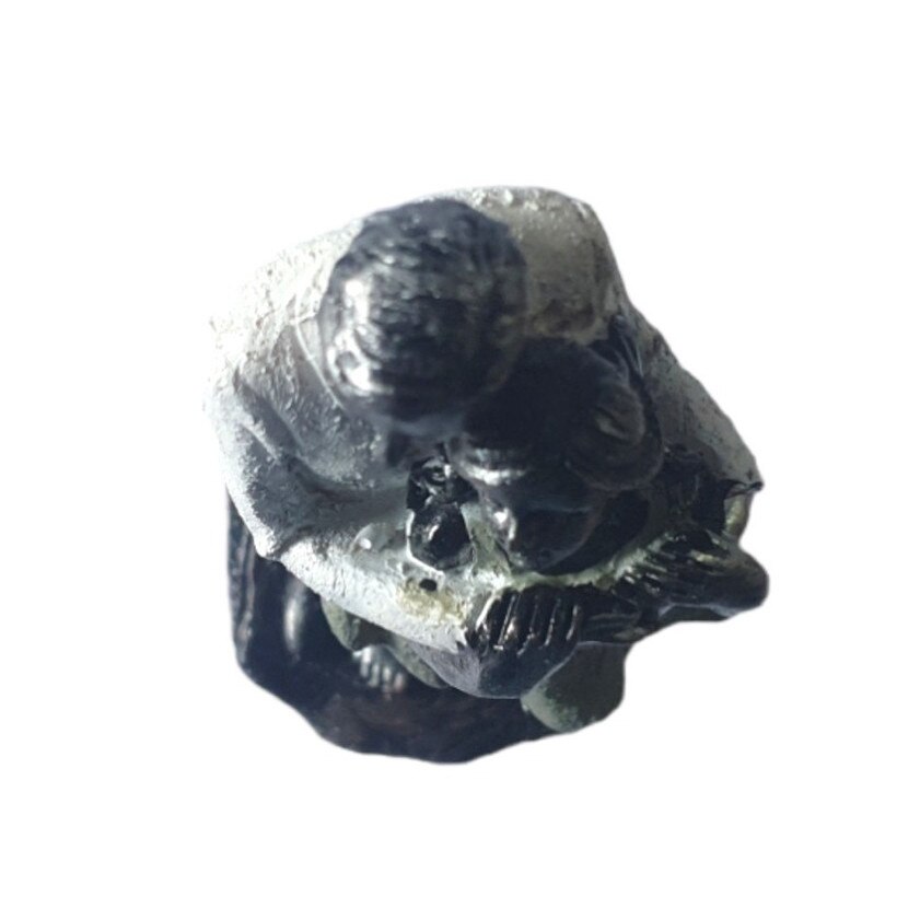 Statueta decorativa, Cuplu de Indragostiti, Argintiu, 21 cm, GXL009 ...