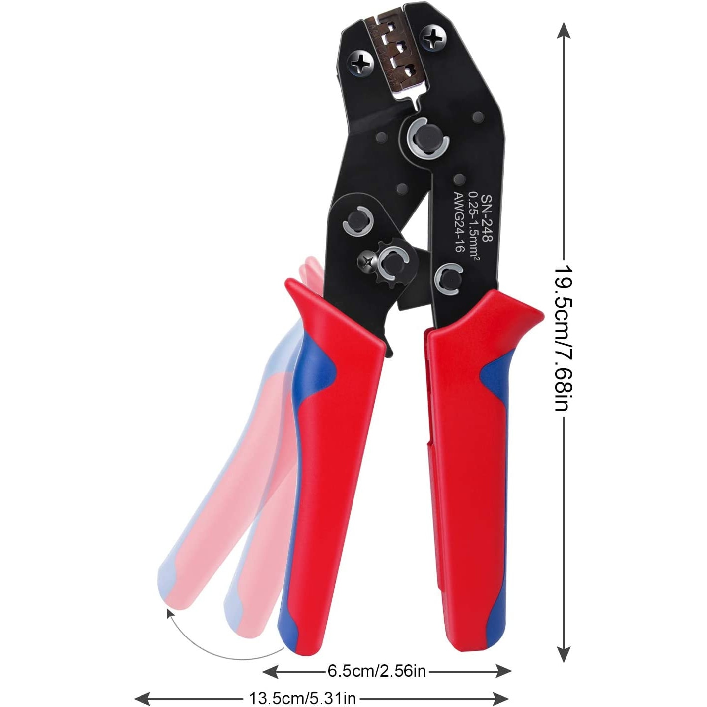 Set cleste de sertizat/terminale pentru cabluri, 600 Piese, Multicolor ...