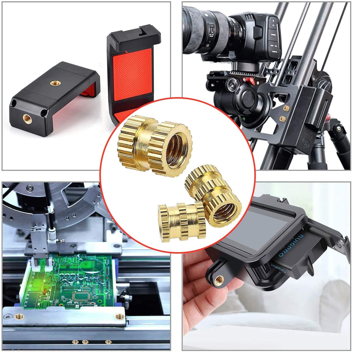 Set insertii filetate, Alama, 330 Piese, Auriu - eMAG.ro