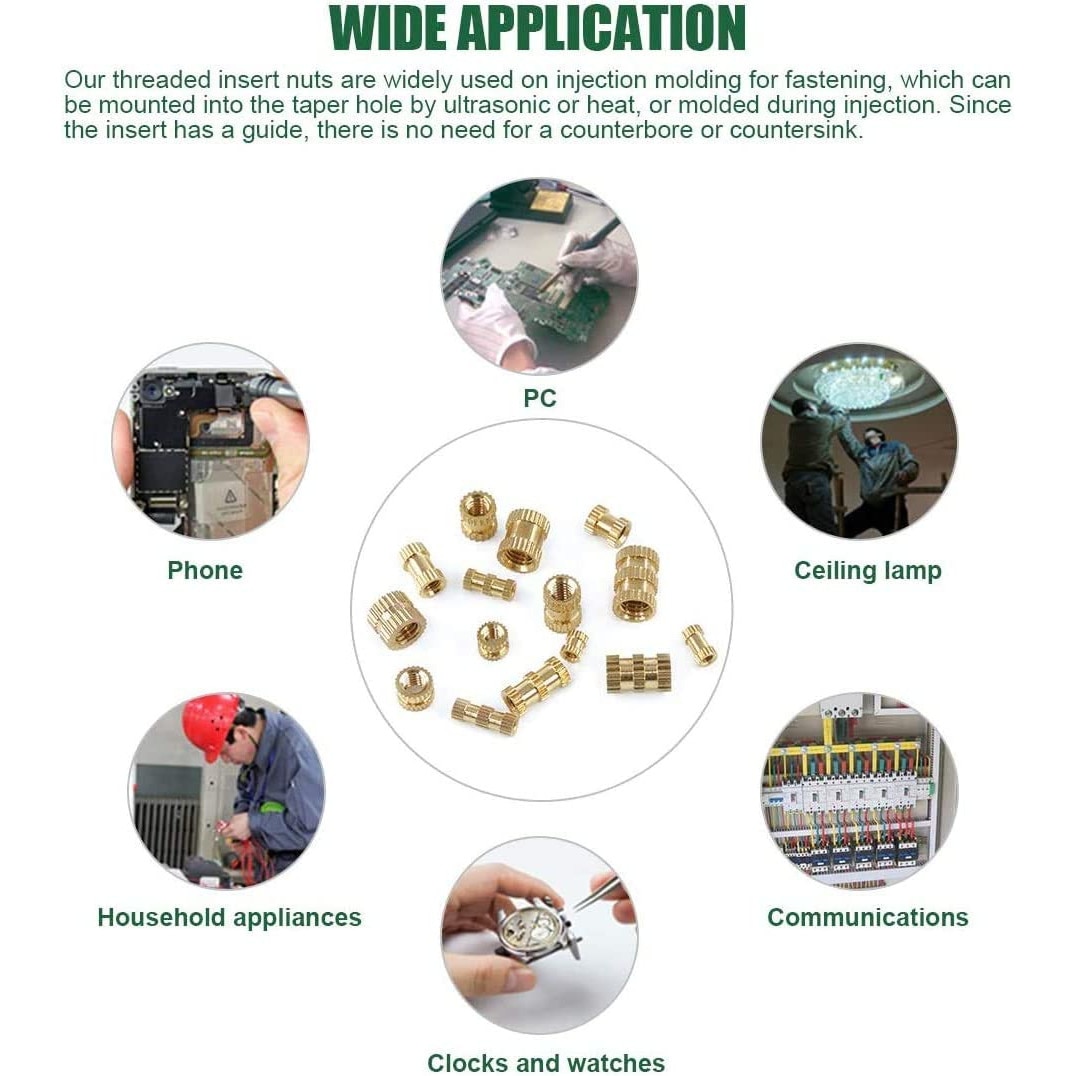 Set insertii filetate, Alama, 330 Piese, Auriu - eMAG.ro