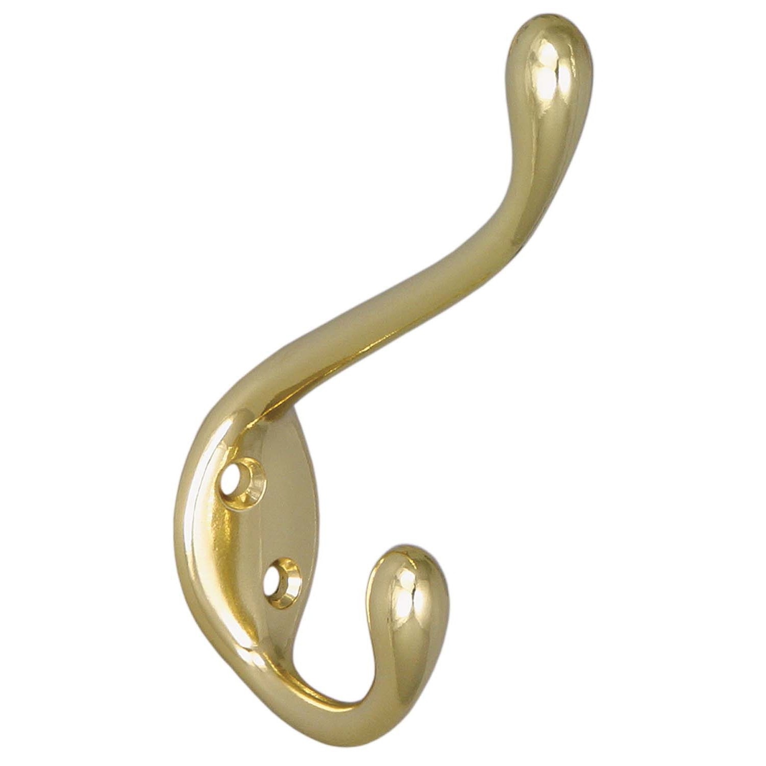 Cuier mobila, metalic, 2 agatatori, auriu, finisaj lucios - eMAG.ro