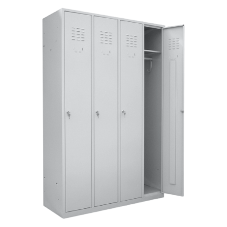 Dulap vestiar metalic 4 usi lungi 1175x450x1800 - eMAG.ro