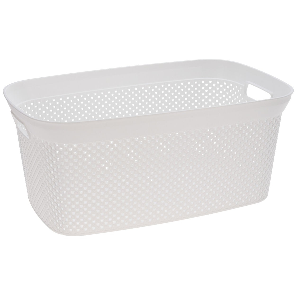 Cos de rufe pentru baie, Storage Solutions, Plastic, 35l, Alb - eMAG.ro