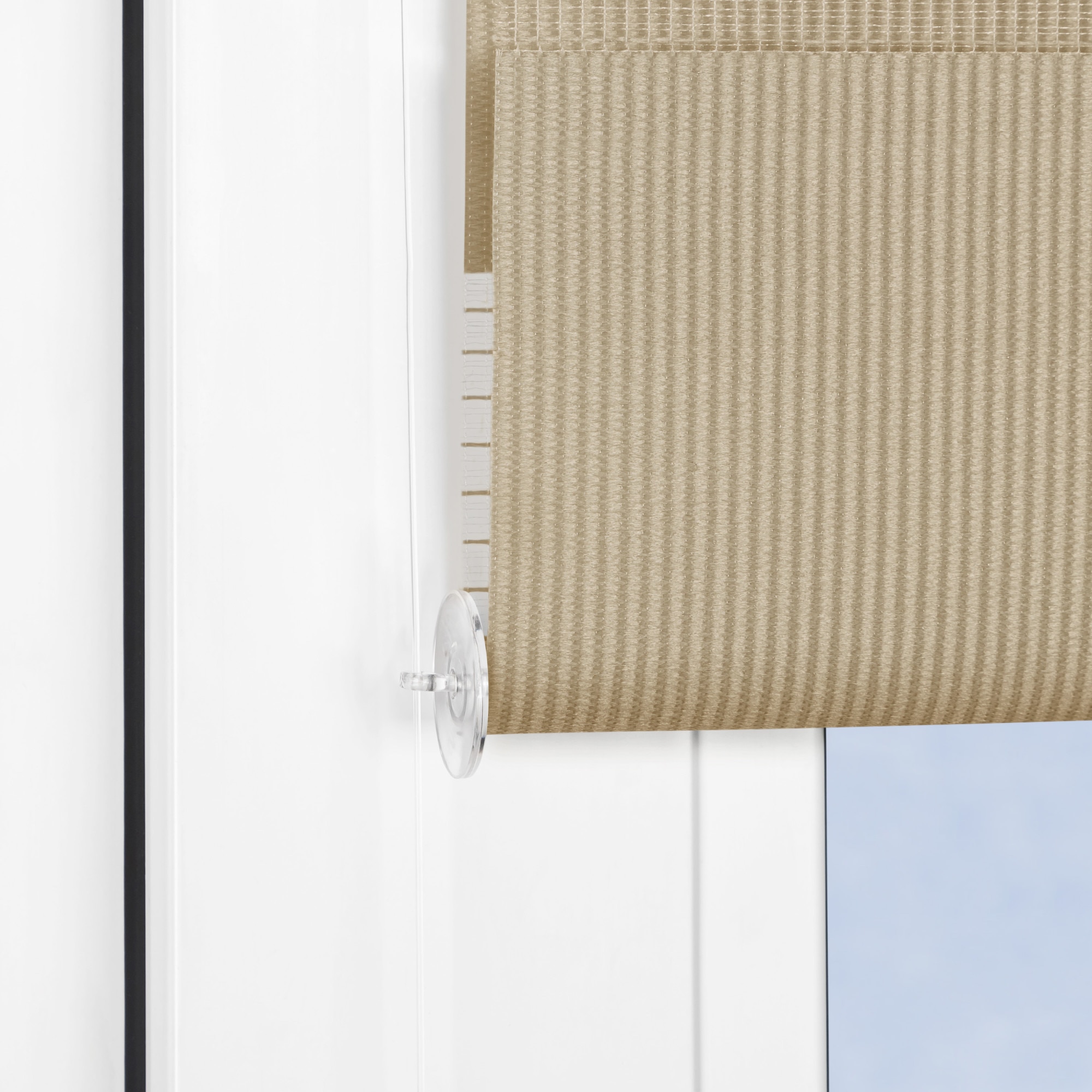 Roleta textila, Clasica, Zi si Noapte, P+R, 62 cm x 150 cm, maro ...