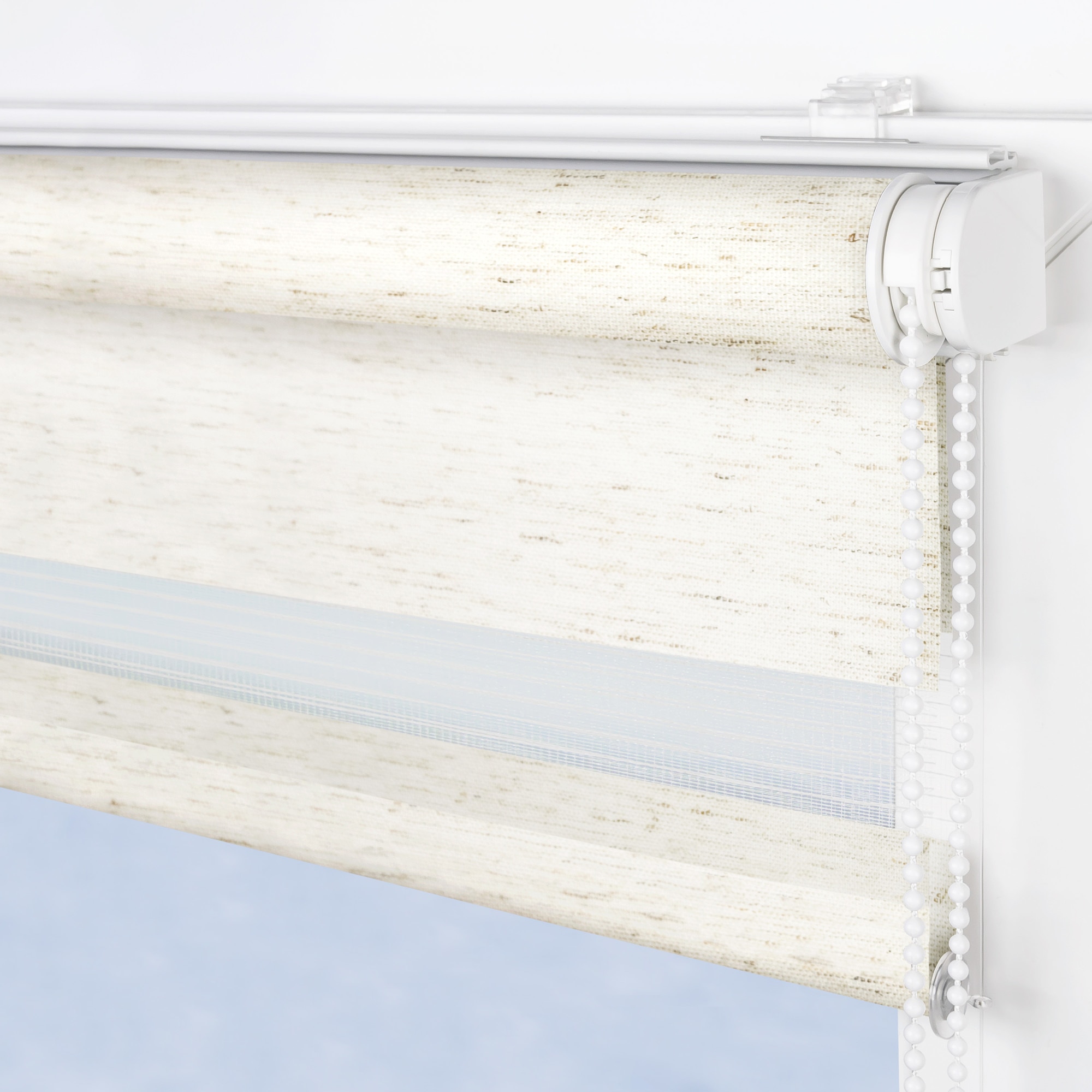 Roleta textila, Clasica, instalare non-invaziva, rulou Zi si Noapte ...