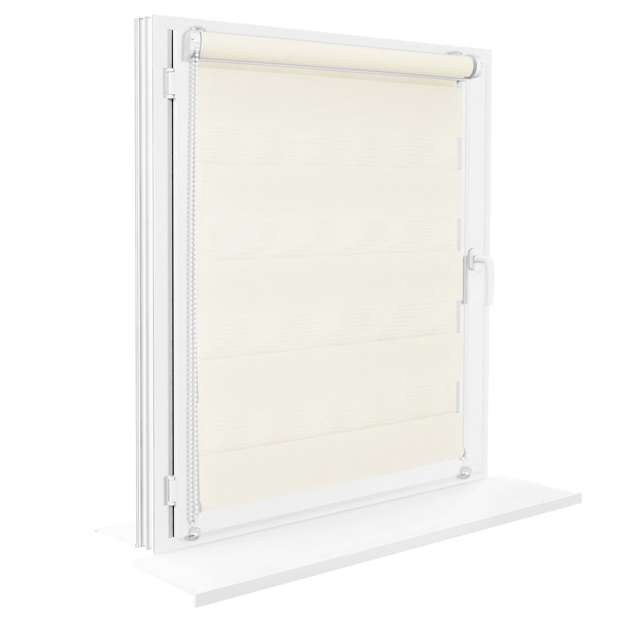 Roleta textila, Clasica, instalare non-invaziva, rulou Zi si Noapte ...