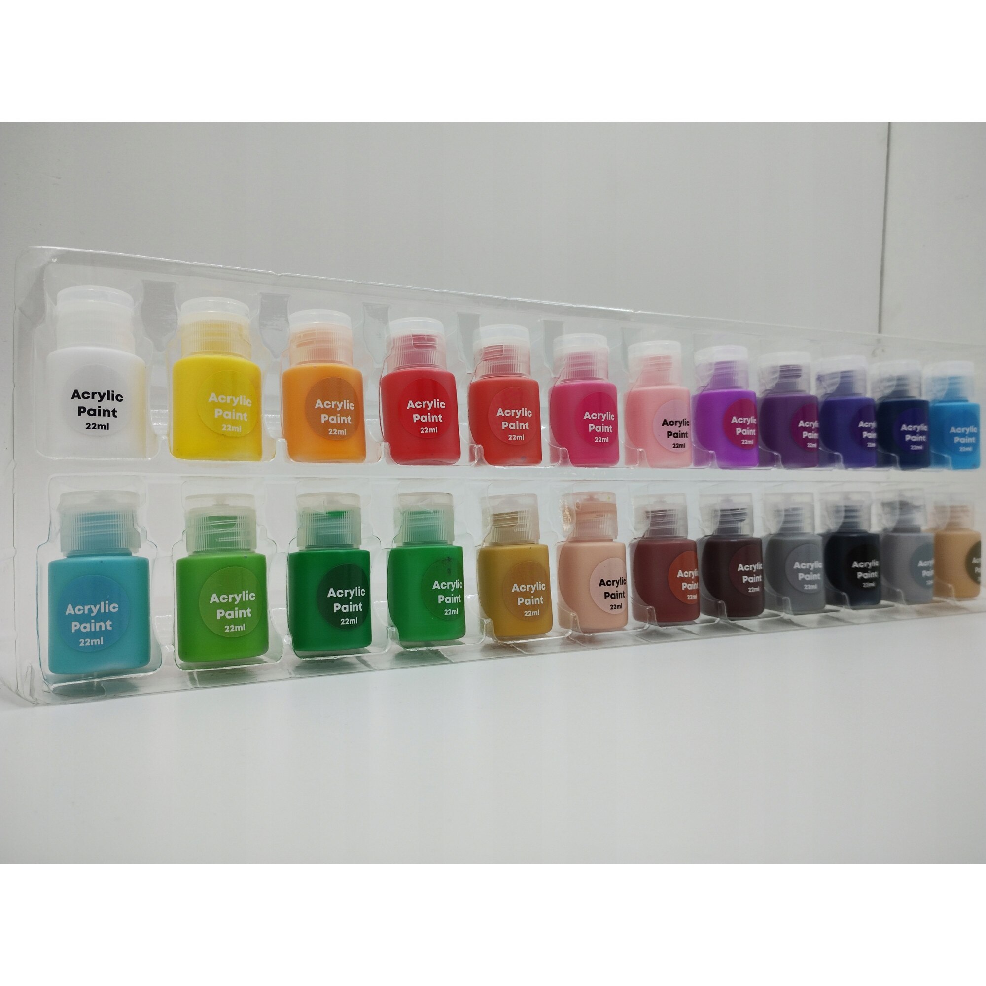 Set de 24 vopsele acrilice, Avec, 22 ml, Multicolor - eMAG.ro
