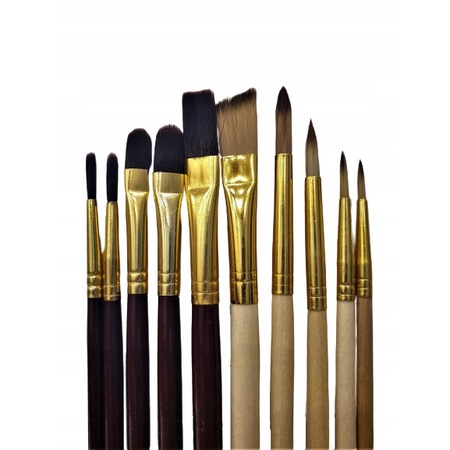 Set de pensule profesionale VAN BLEISWIJCK 10 buc M - eMAG.ro