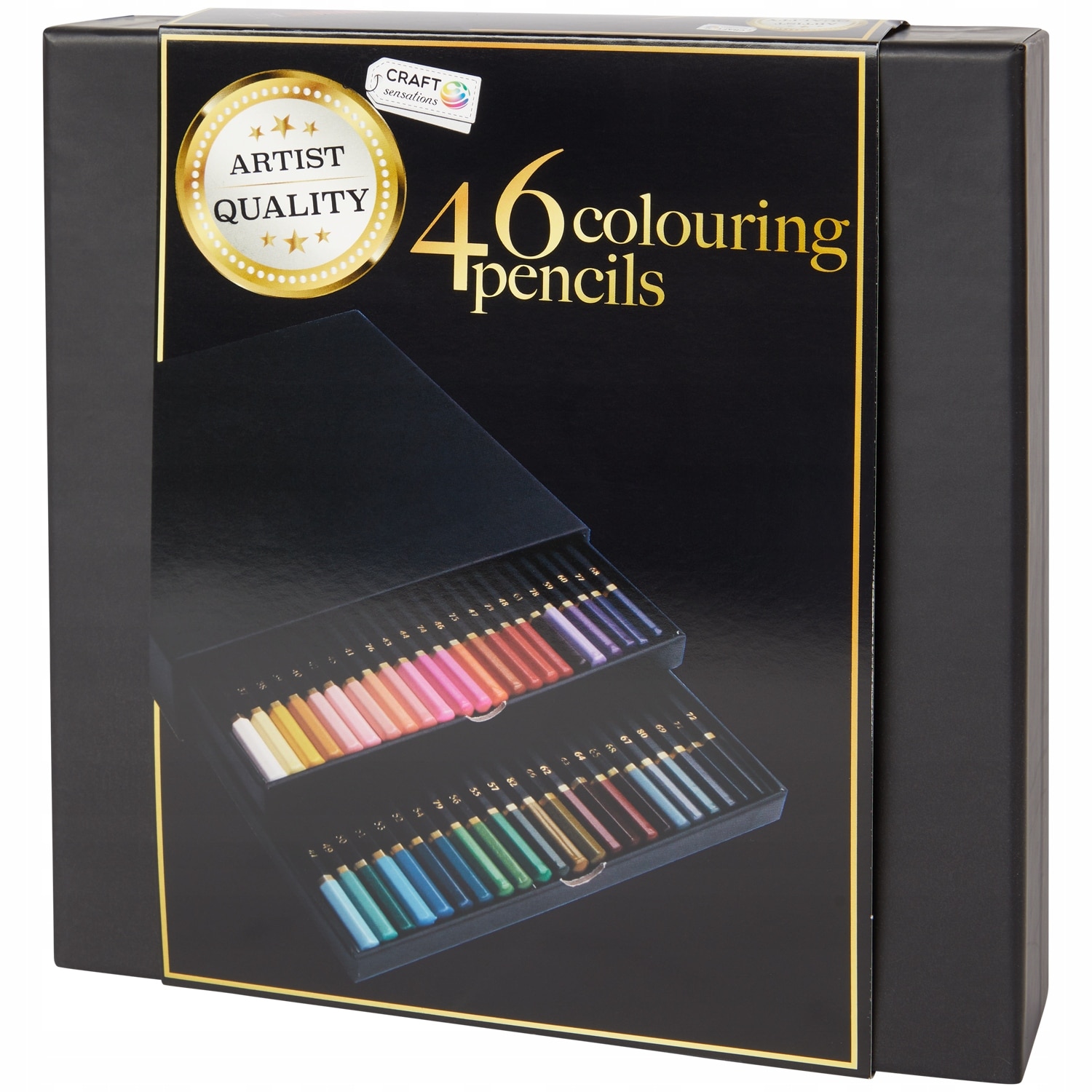 Set 46 creioane colorate, Craft Sensations, Multicolor - eMAG.ro