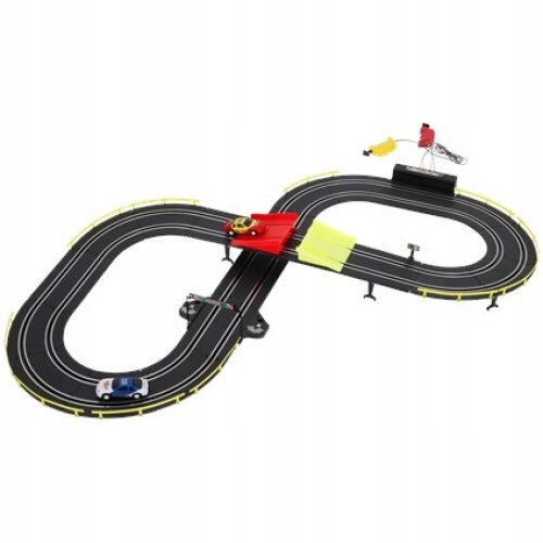Pista curse + 2 masini, Action, Plastic, 104 x 101 cm, Multicolor - eMAG.ro