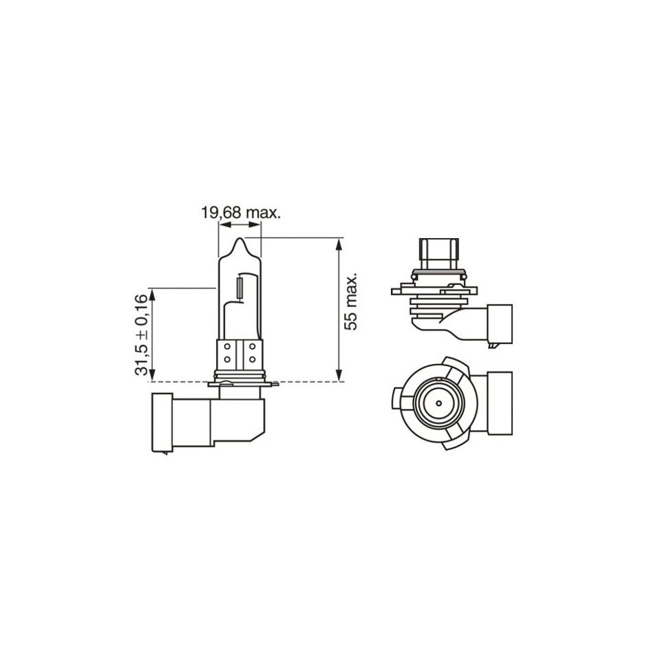 Bec halogen HB3 Bosch Eco Ws 12V - eMAG.ro
