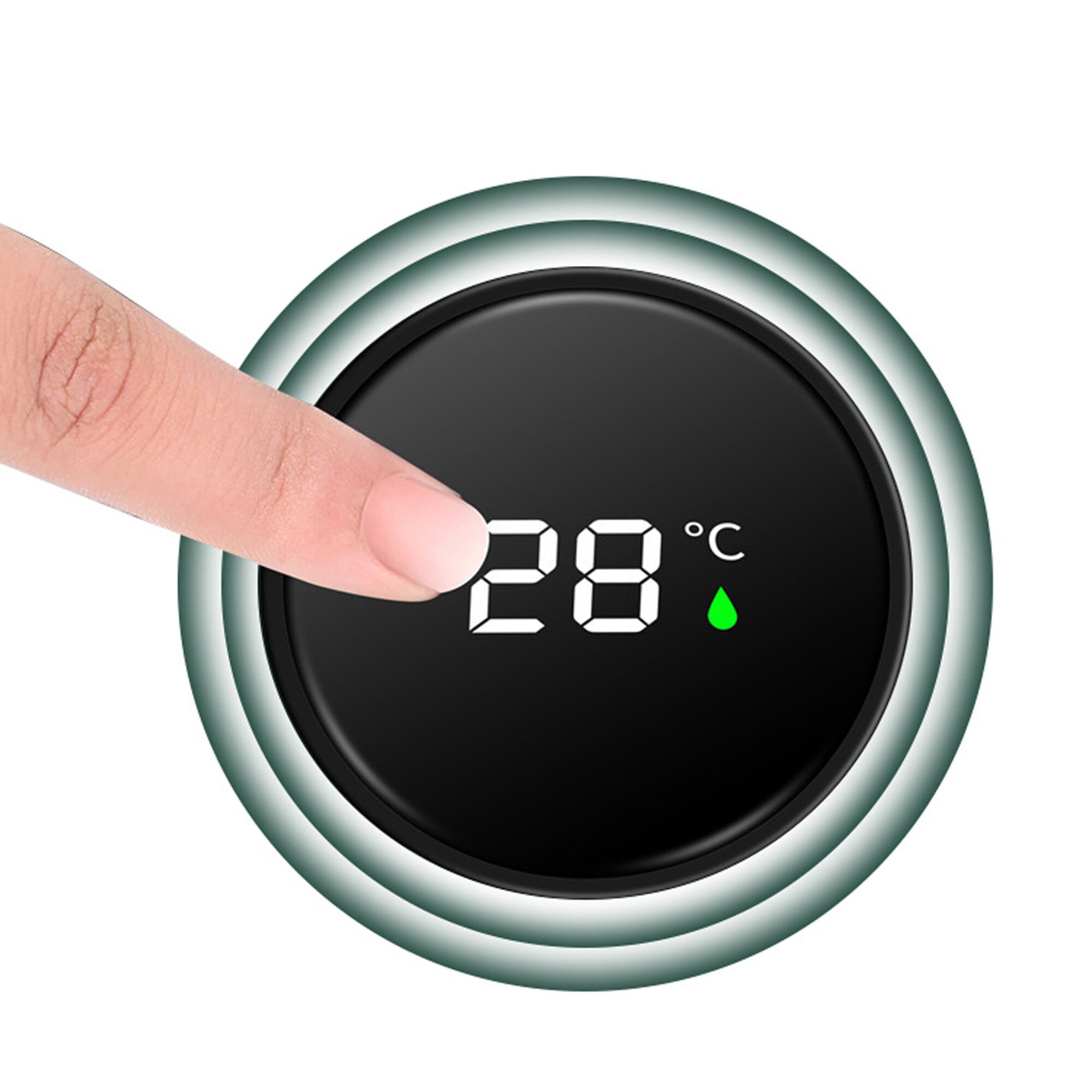 Termos Inteligent din Otel Inoxidabil cu Ecran LCD, Fara BPA, 500ml ...