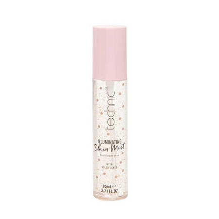 Spray iluminator pentru fixare machiaj, cu particule de aur, Technic ...