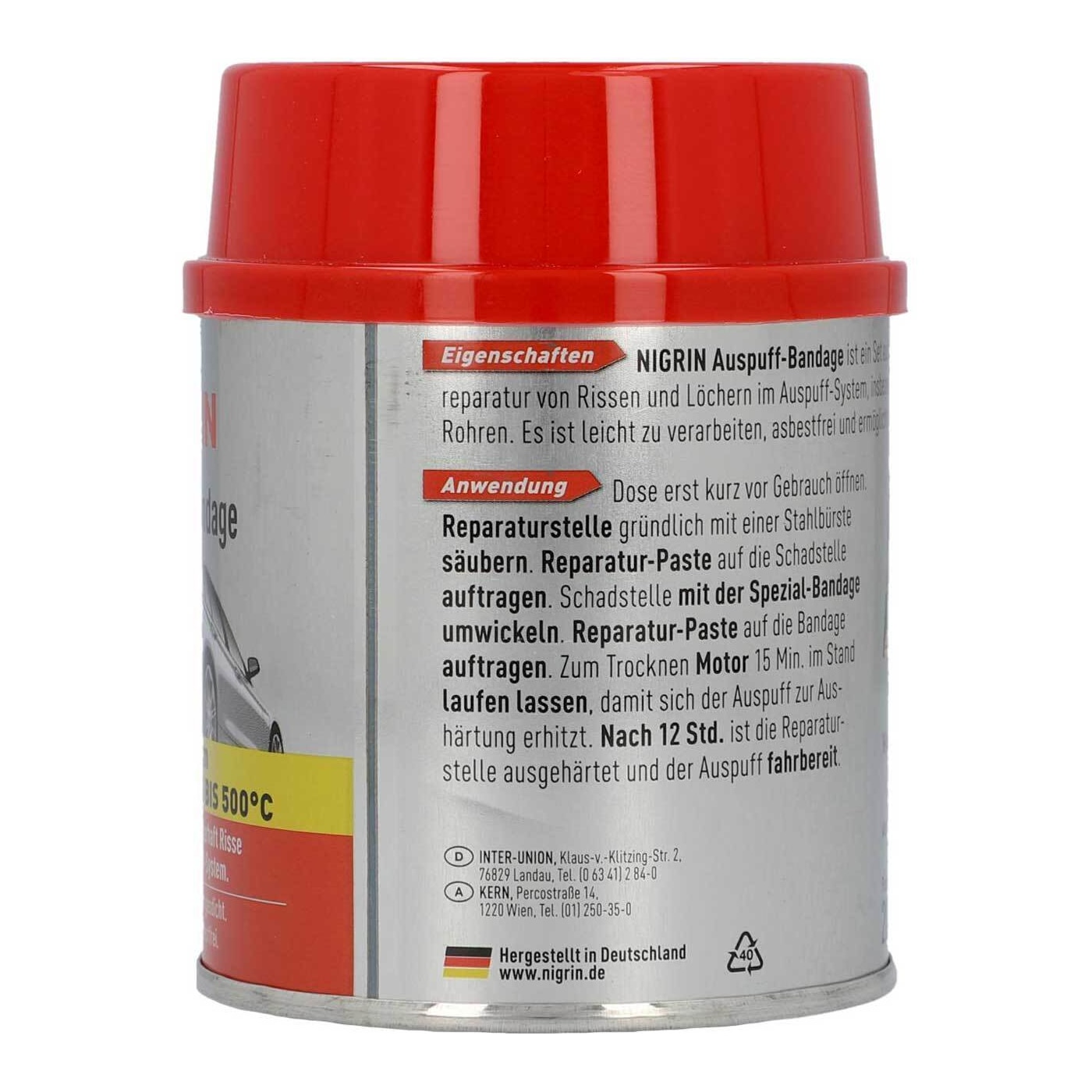 Kit pentru reparatie teava esapament, 200 g, Nigrin - eMAG.ro