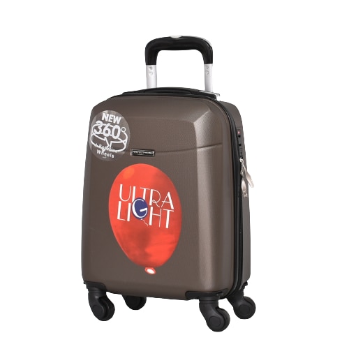 Troler, Perfect line, 50x20x30cm, Roti detasabile, Maro - eMAG.ro