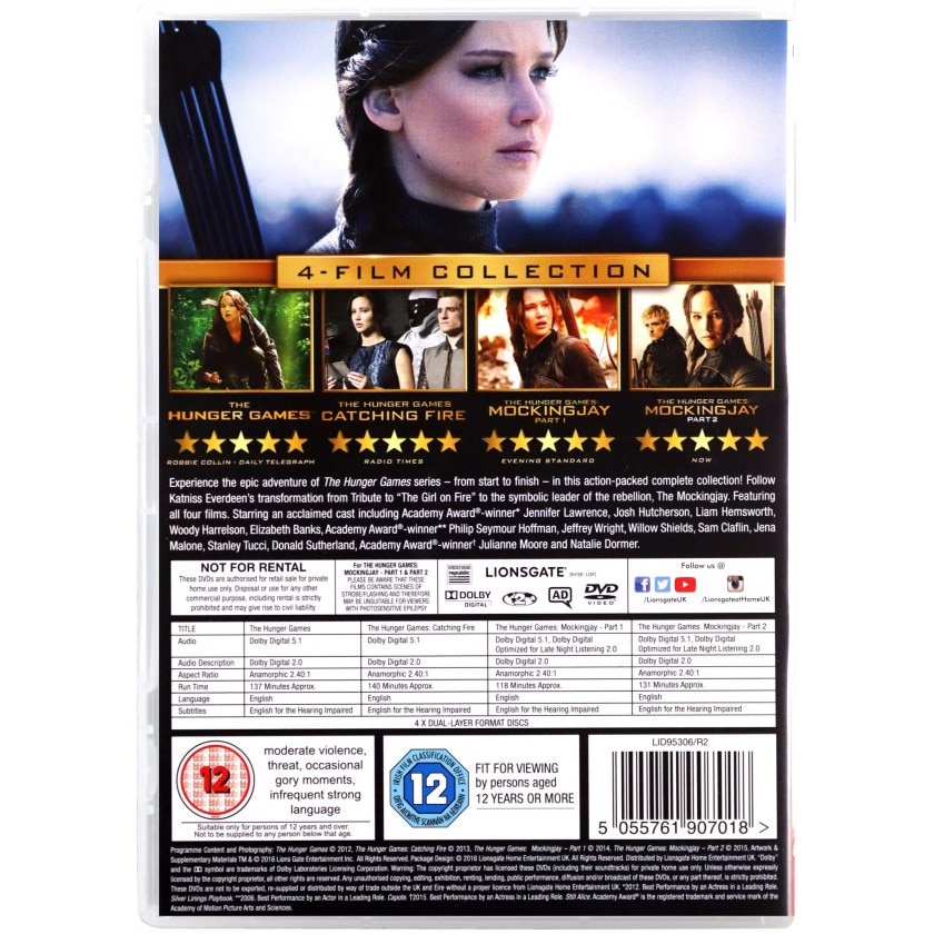 The Hunger Games - Complete Collection [4DVD] - eMAG.ro