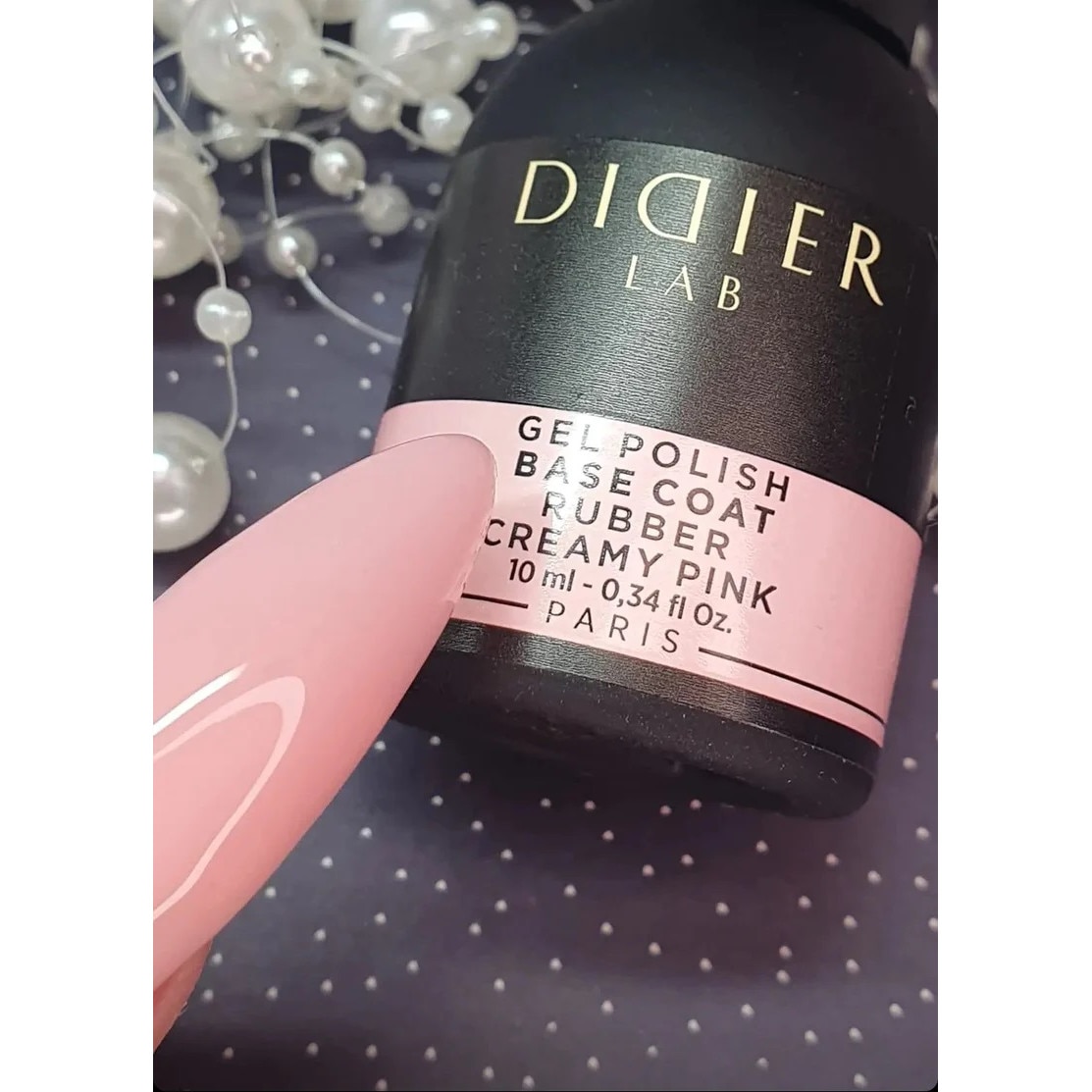 Основа rubber base, Кремаво розово, 10 мл, Didier Lab - eMAG.bg