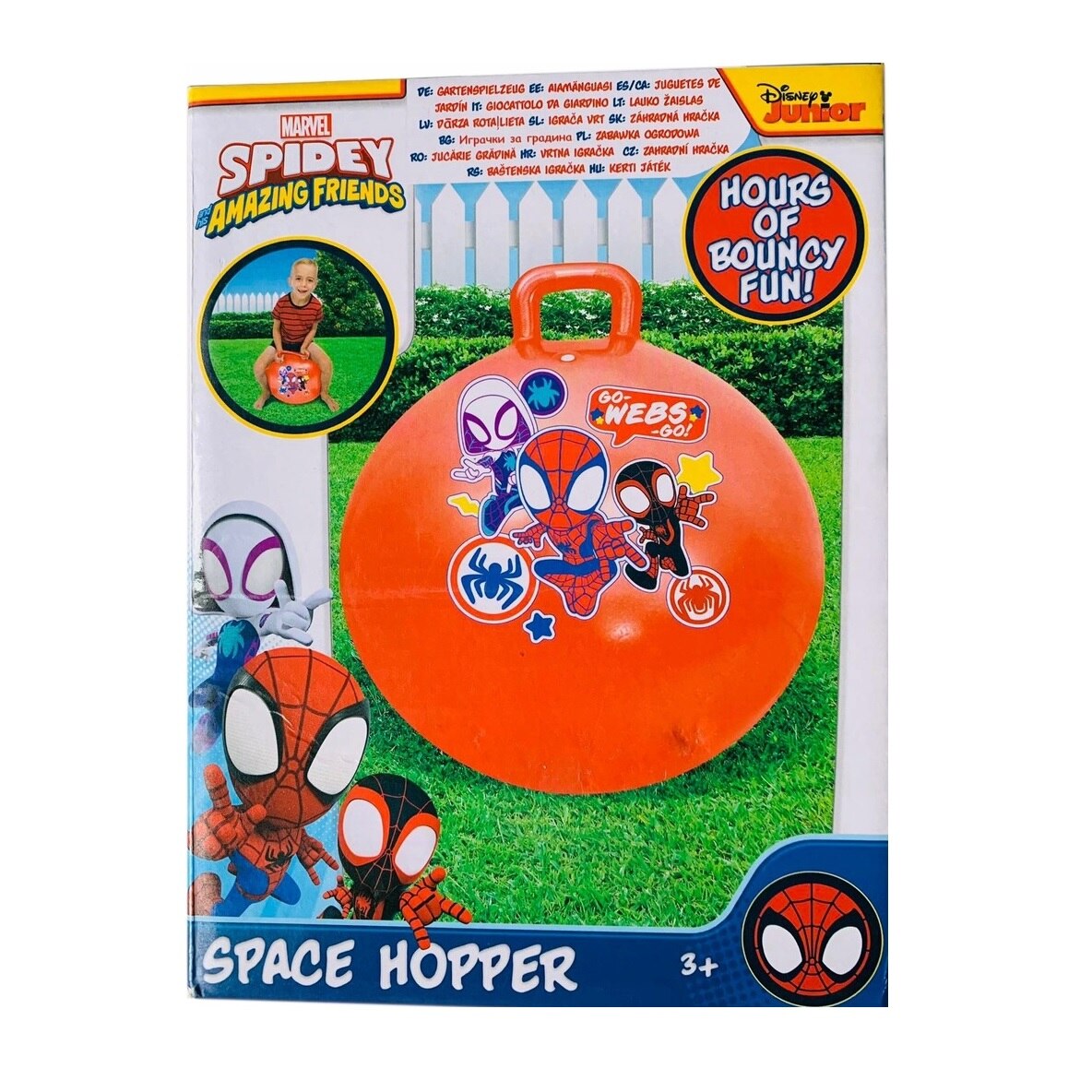Sambro Jump Ball, Marvel Spidey, 50 cm, 3+ év, narancs - eMAG.hu