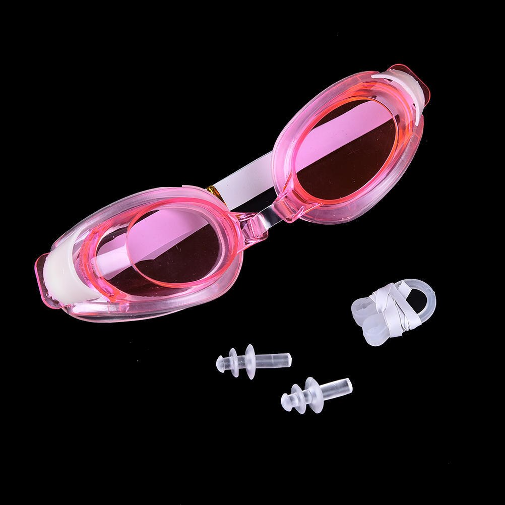 Set Ochelari Inot Pentru Copii, Dopuri Pentru Urechi si Clips Nas, Roz ...