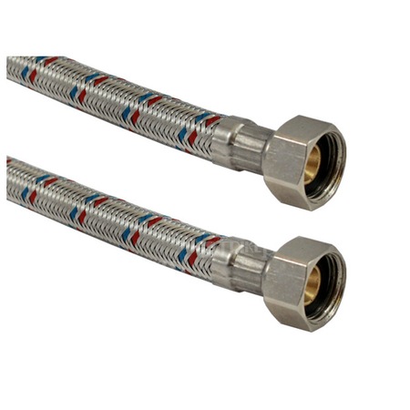 Furtun conexiune, Novaservis, Inox, 3/8"x3/8", 30 cm - eMAG.ro