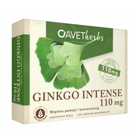 Étrend-kiegészítő, AVET PHARMA, Ginkgo Intense, 60 tabletta - eMAG.hu