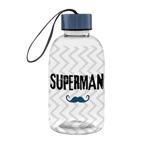 Sticla de apa, PPD, Plastic, 550 ml, Transparent/Albastru - eMAG.ro