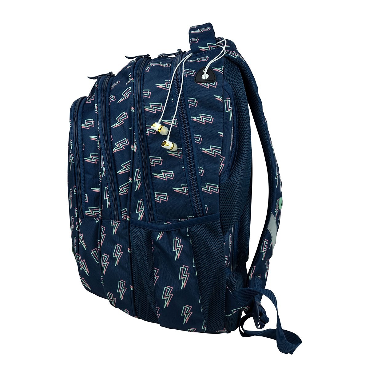 Ghiozdan Head HD-443, 4 compartimente, design fulger - eMAG.ro