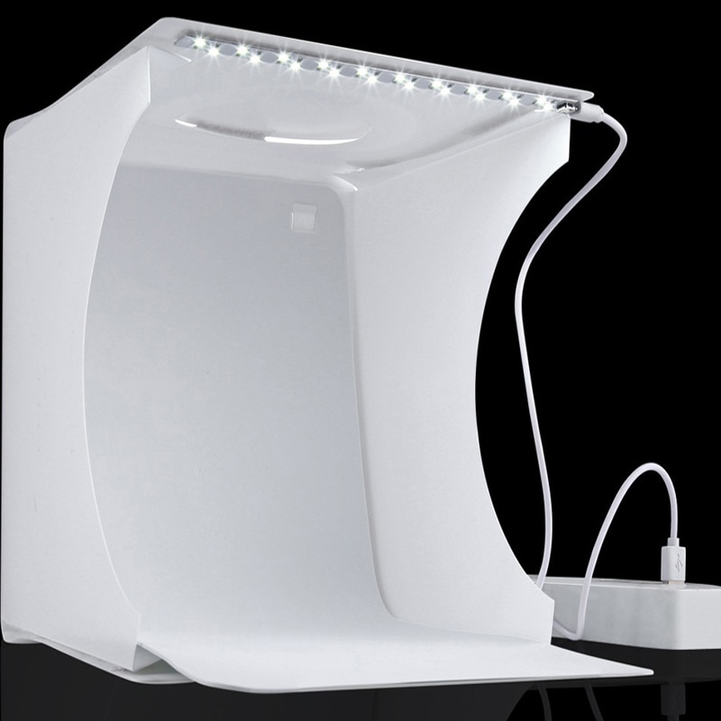 Cub Foto Portabil cu LEDuri Incorporate pentru Fotografie de Produs ...