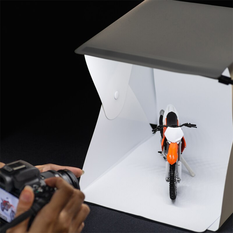 Cub Foto Portabil cu LEDuri Incorporate pentru Fotografie de Produs ...