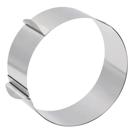 Inel reglabil pentru tort, NEVERMORE, Inox, diametru 16 - 30 cm ...