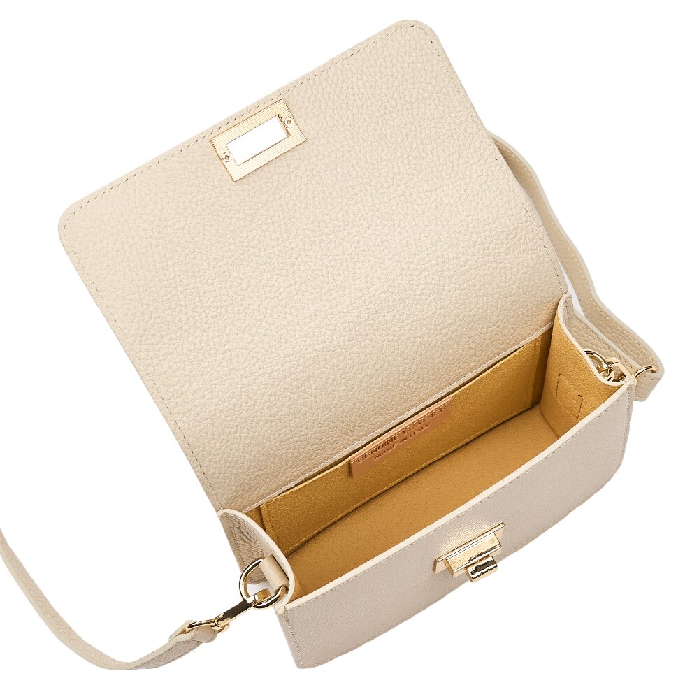 Poseta din piele naturala Mona crem - eMAG.ro