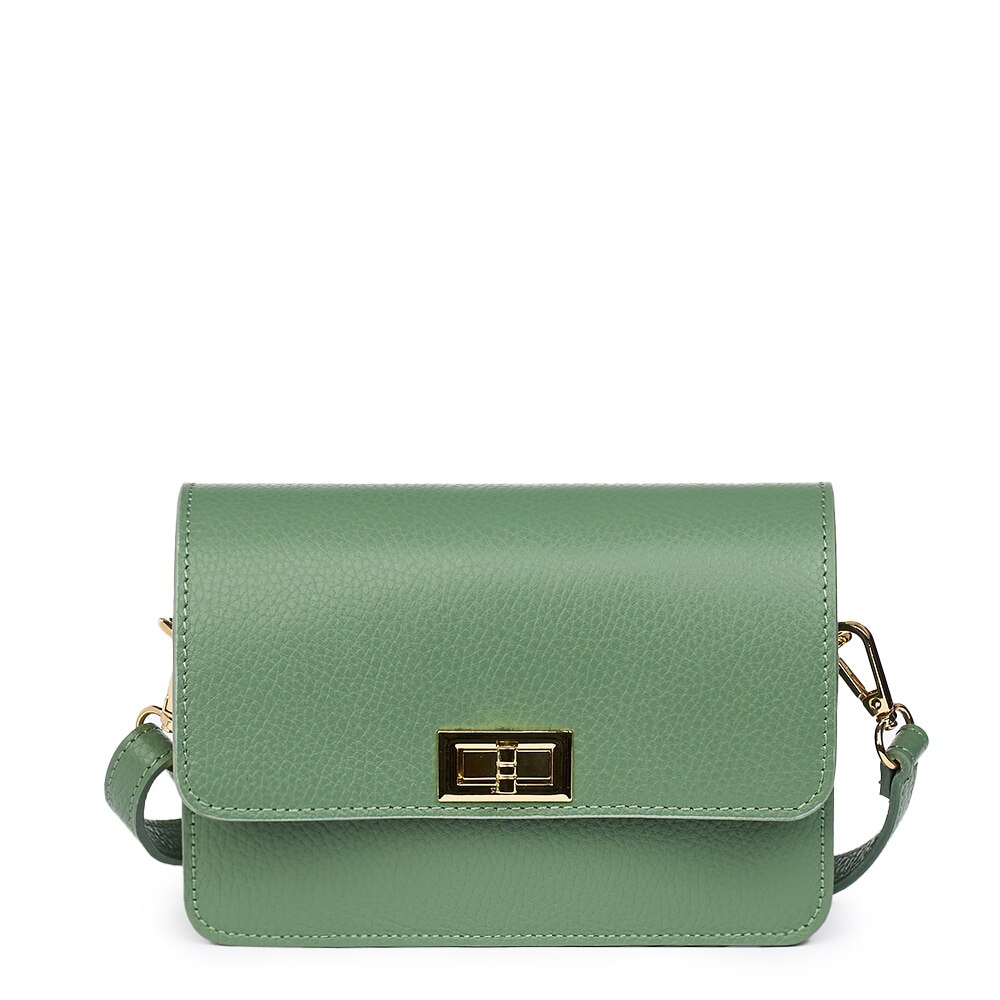 Poseta din piele naturala Mona verde fistic - eMAG.ro