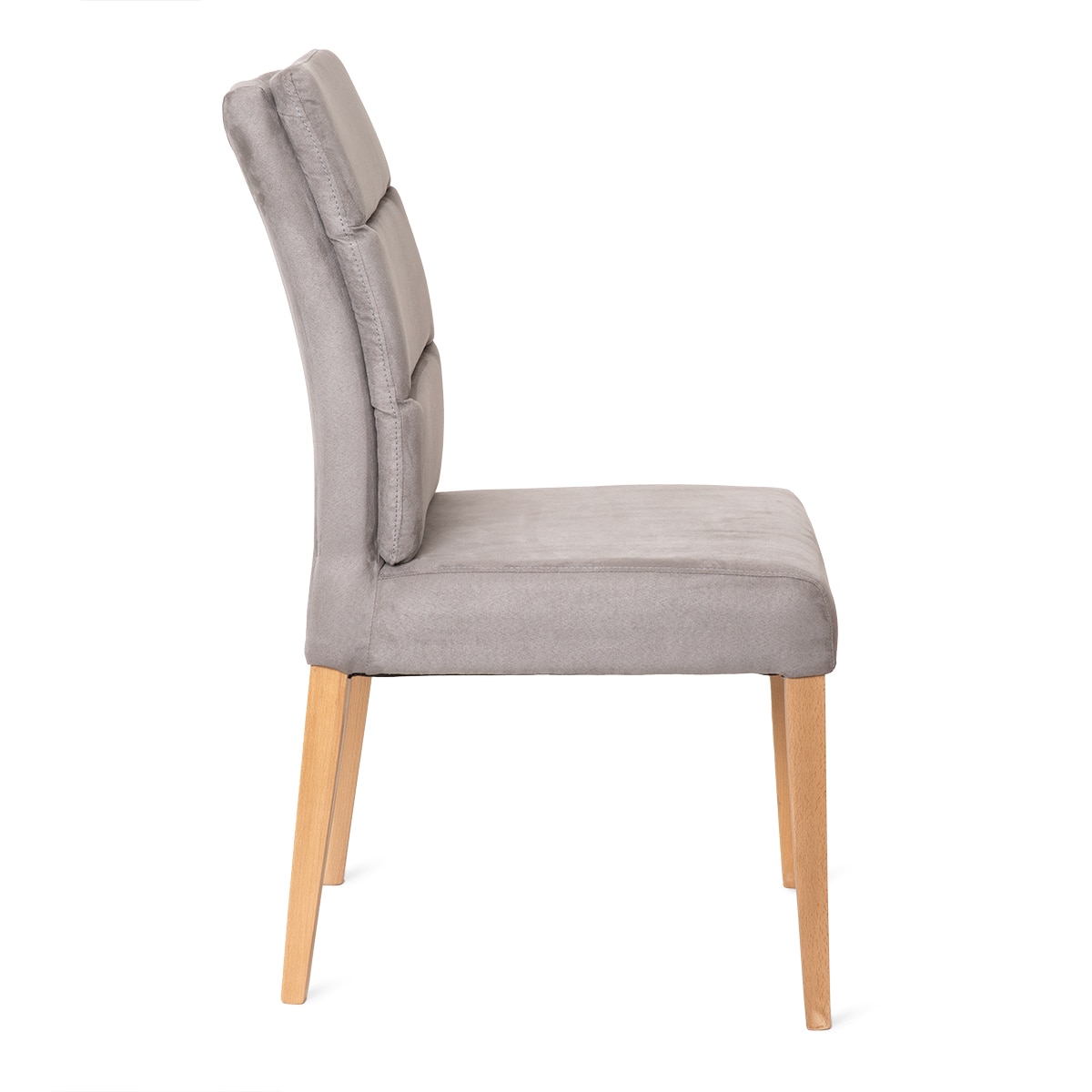 Scaun tapitat, Homla, Lemn, 48x65x96 cm, Gri - eMAG.ro