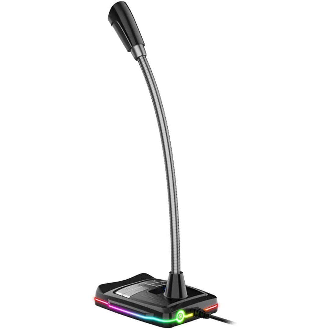 Microfon Gaming Varr VGMD1, Iluminare RGB, Conexiune USB, Negru - eMAG.ro